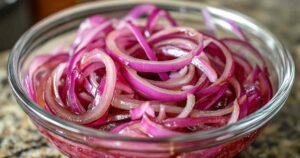 Oignons Rouges Marinés Faciles et Rapides - Exp Recettes