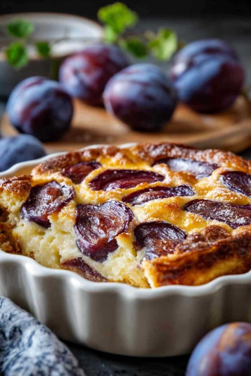 Clafoutis aux Prunes : Recette Facile et Moelleuse - Exp Recettes