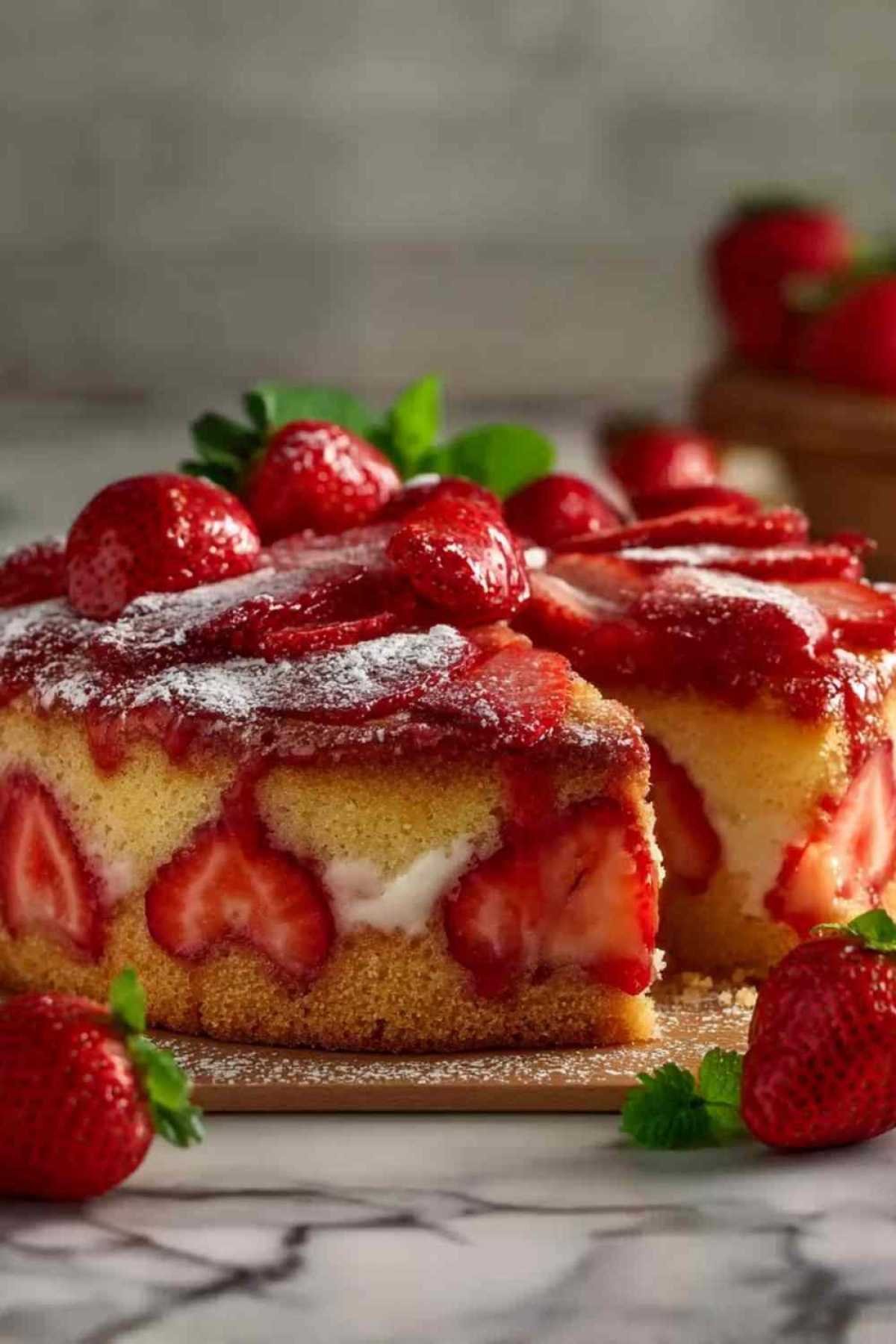 Gâteau Moelleux aux Fraises : Recette Facile en 15 Min